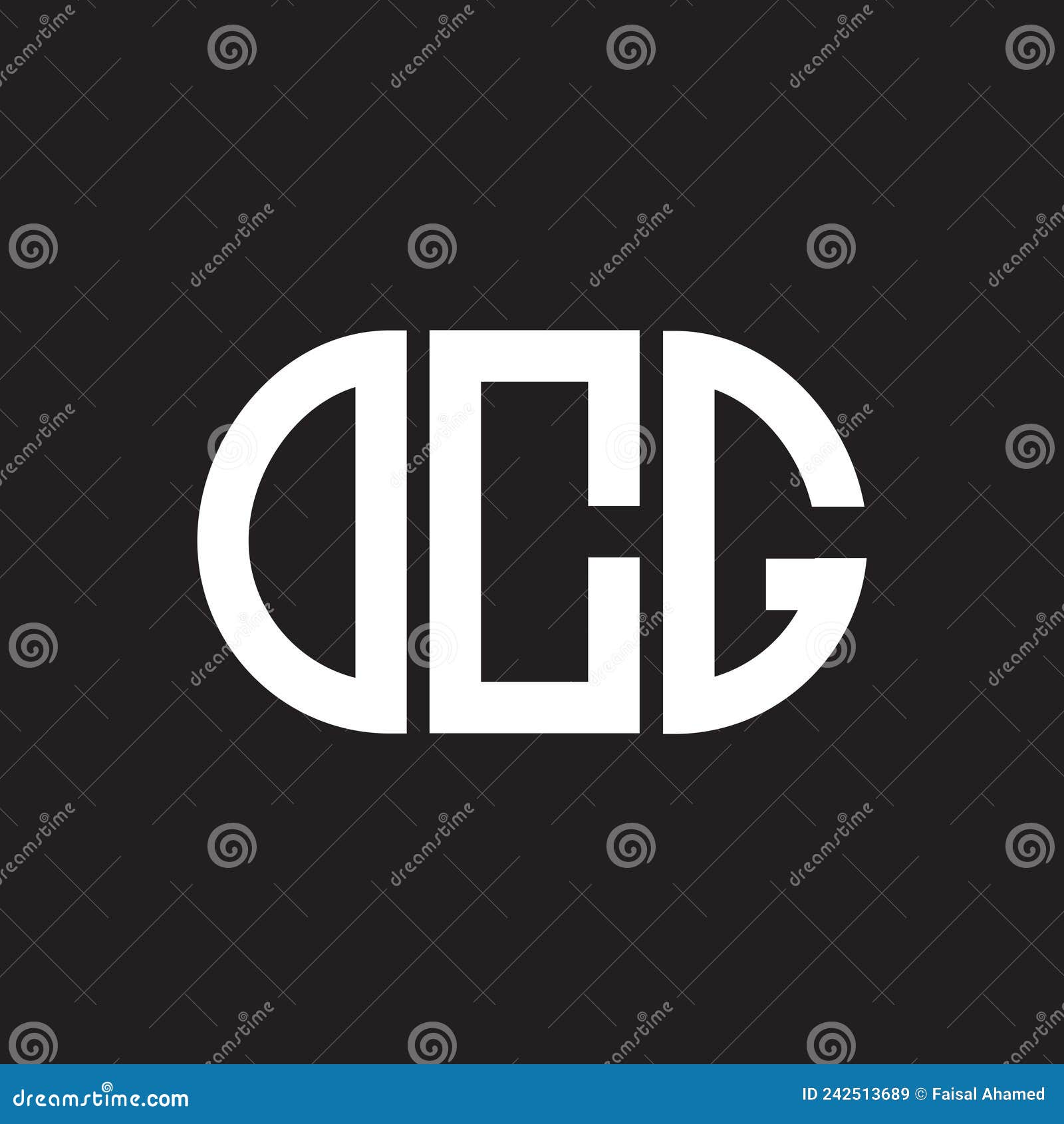 OCG Letter Logo Design on Black Background. OCG Creative Initials ...