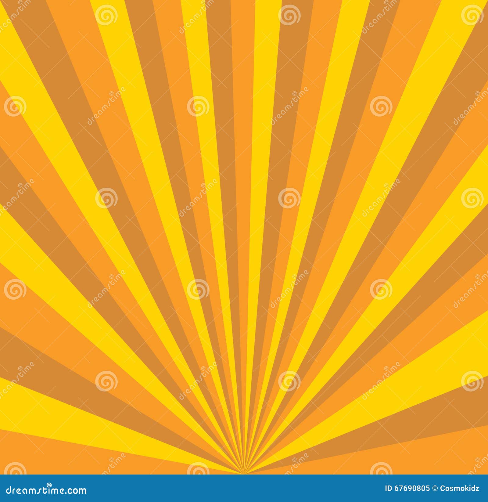 Vintage Sun Rays Illustration Template On Old Paper With Stains Texture ...