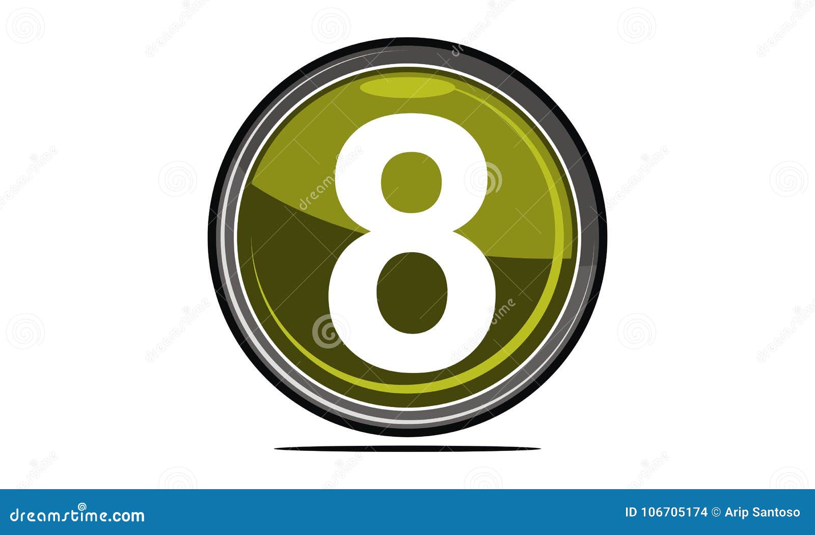 Ocho Logo Design Template ilustración del vector. Ilustración de ...