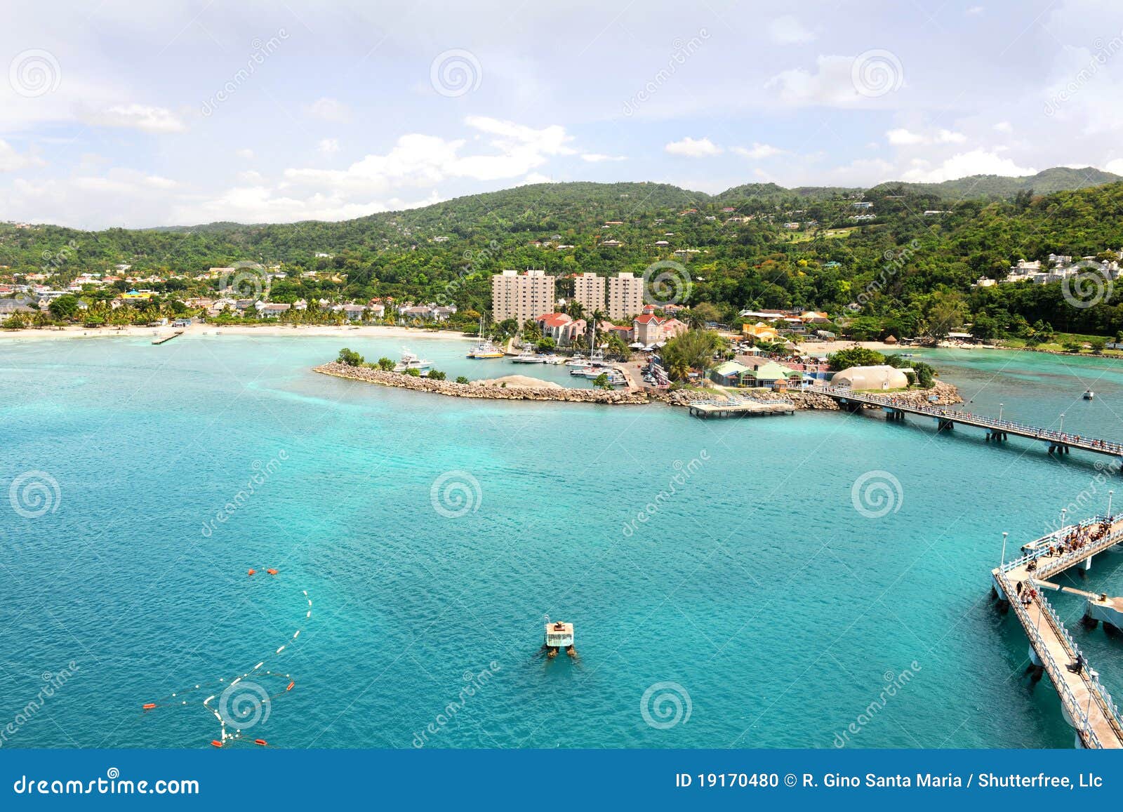 Ocho Rios in Jamaica stock photo. Image of tropical, view - 19170480