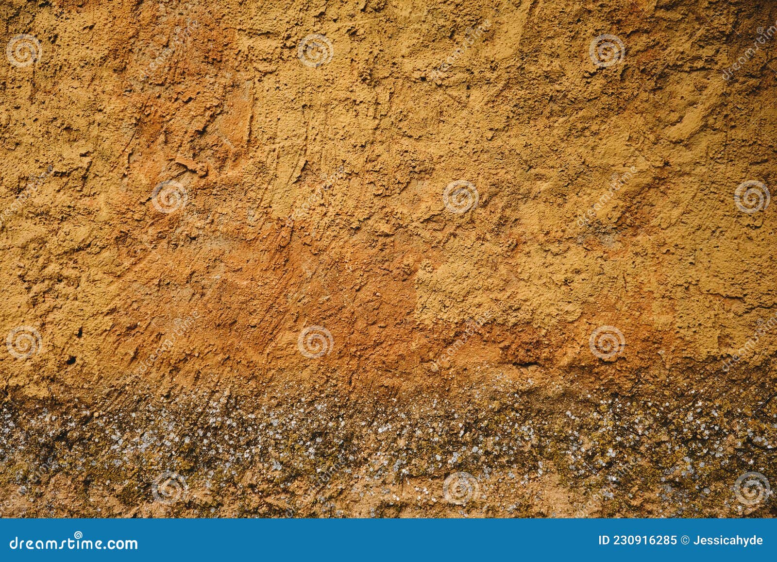 Ochre Colored Cement Plaster Wall Texture Stock Image - Image of cement ...