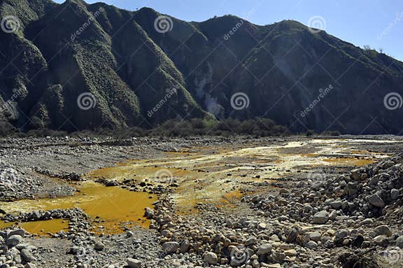 Ochre rivers stock image. Image of geologic, river, sunset - 21554125