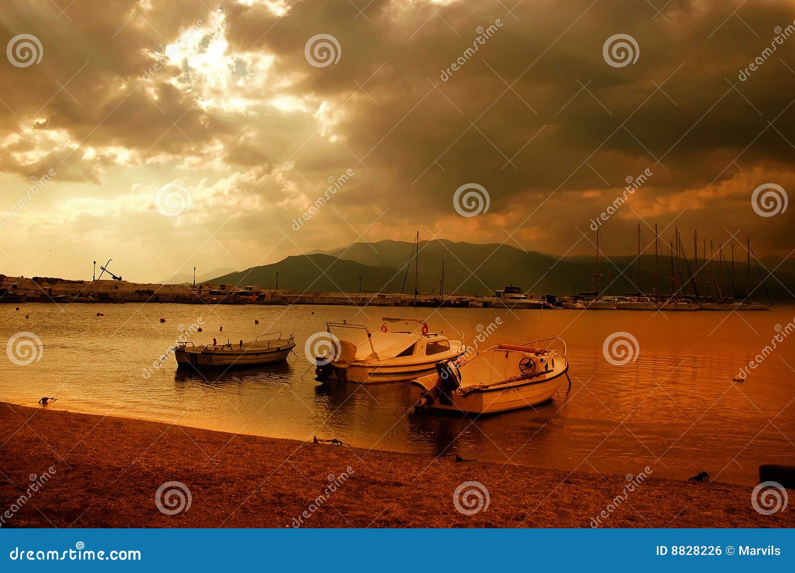 Ochre scenery stock photo. Image of cost, scenery, port - 8828226