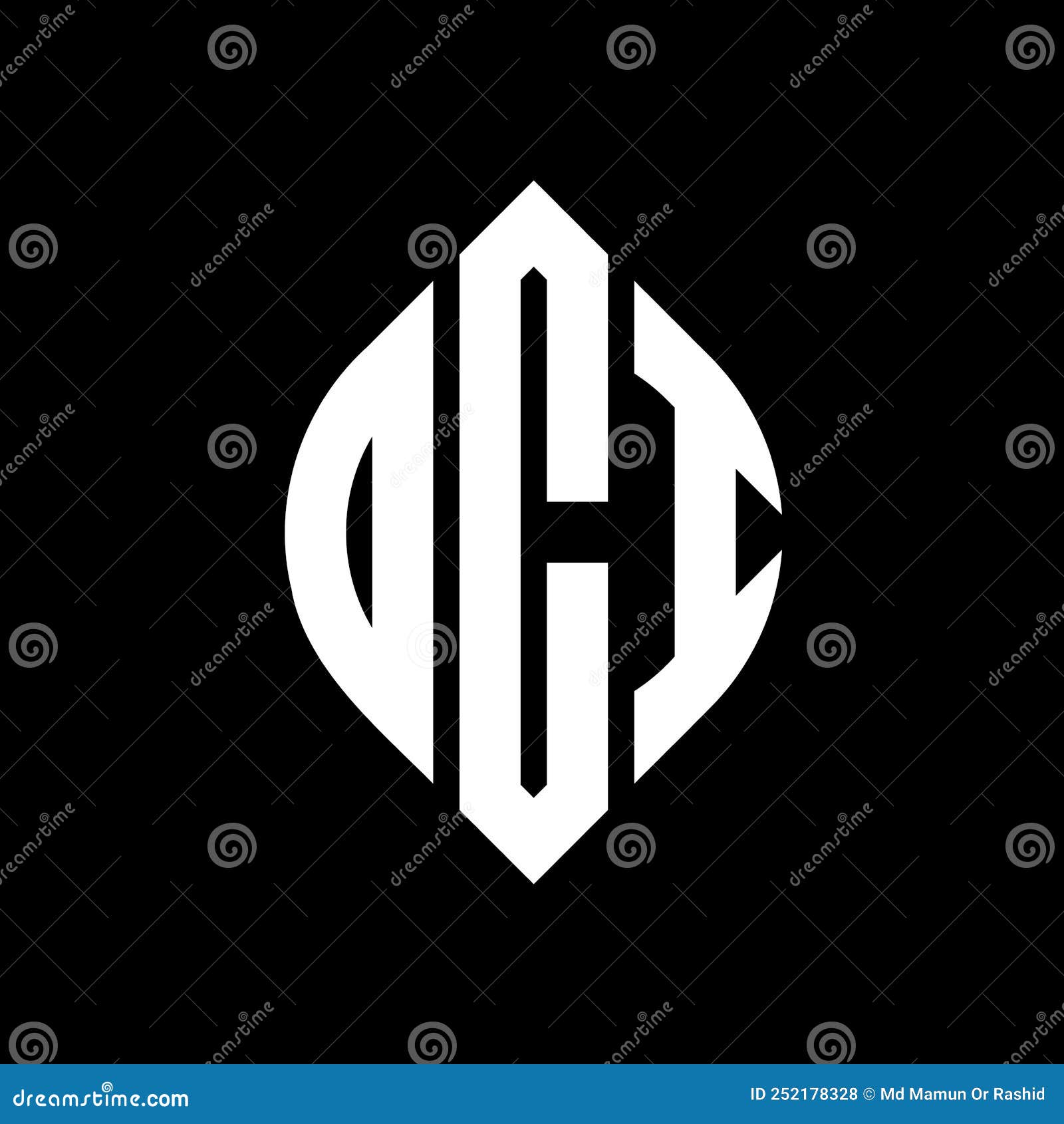 OCI Circle Letter Logo Design with Circle and Ellipse Shape. OCI ...