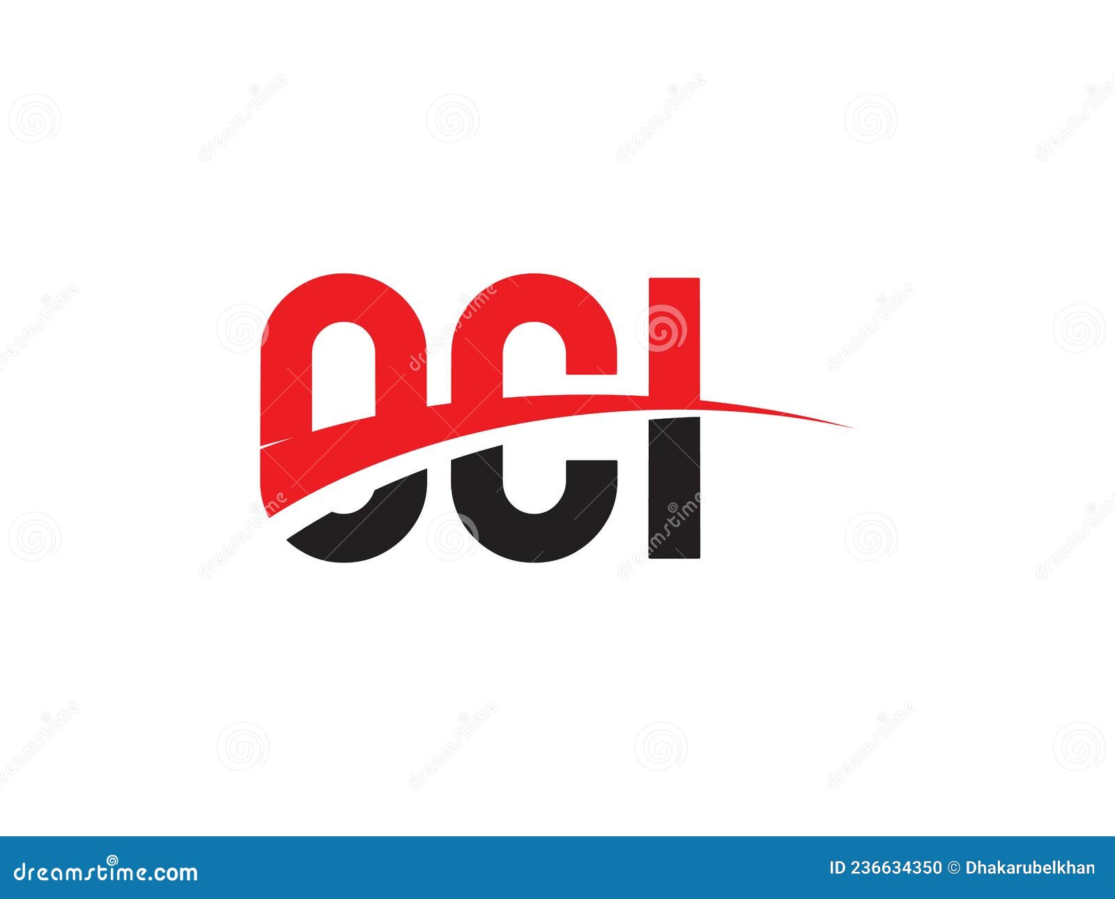 OCI Letter Initial Logo Design Vector Illustration Stock Vector ...