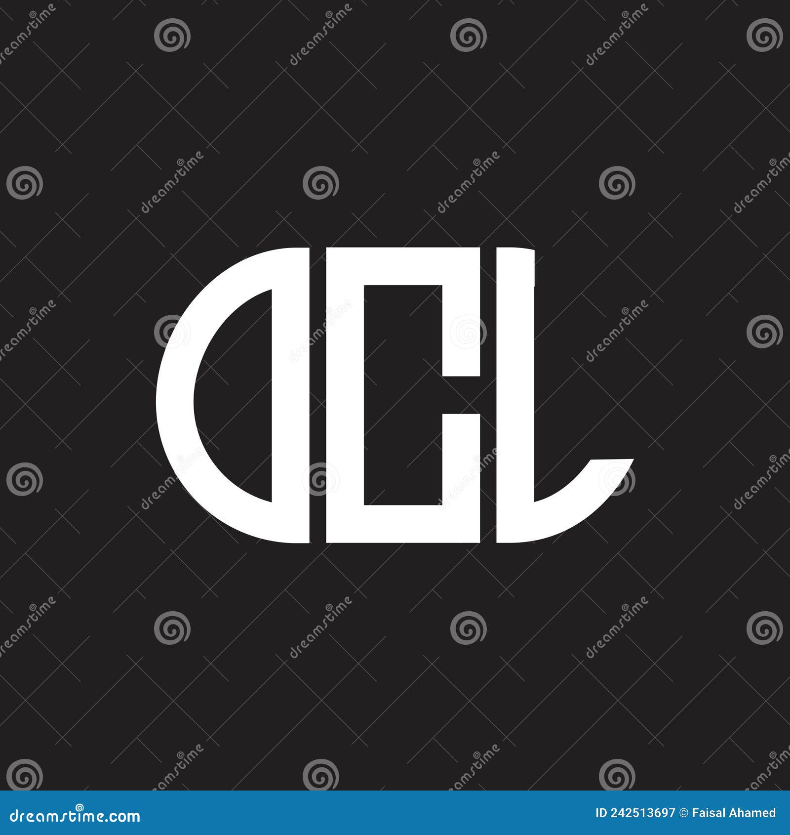OCL Letter Logo Design On Black Background. OCL Creative Initials ...