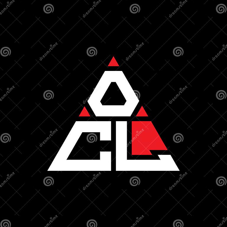 OCL Triangle Letter Logo Design with Triangle Shape. OCL Triangle Logo ...