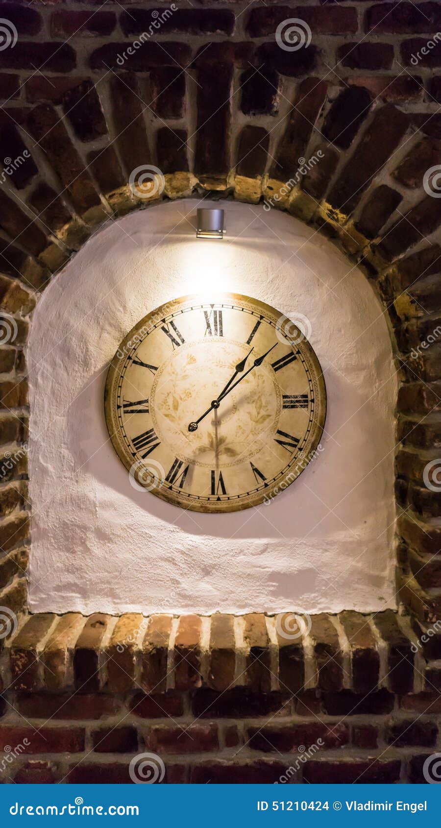 Oclock Clock Time Old Clock Detail Stock Photo - Image of analog, aged ...