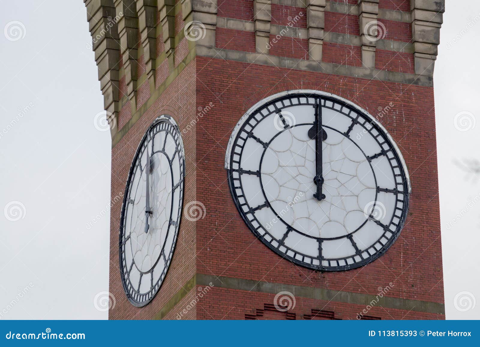Close Up of a Large Clock Tower Stock Image - Image of famous, large ...