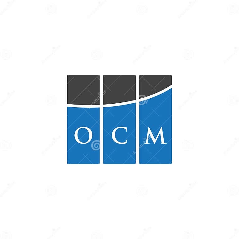 OCM Letter Logo Design on WHITE Background. OCM Creative Initials ...