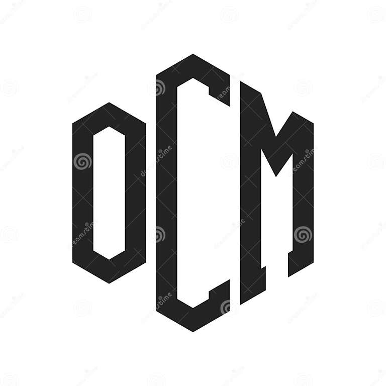 OCM Logo Design. Initial Letter OCM Monogram Logo Using Hexagon Shape ...