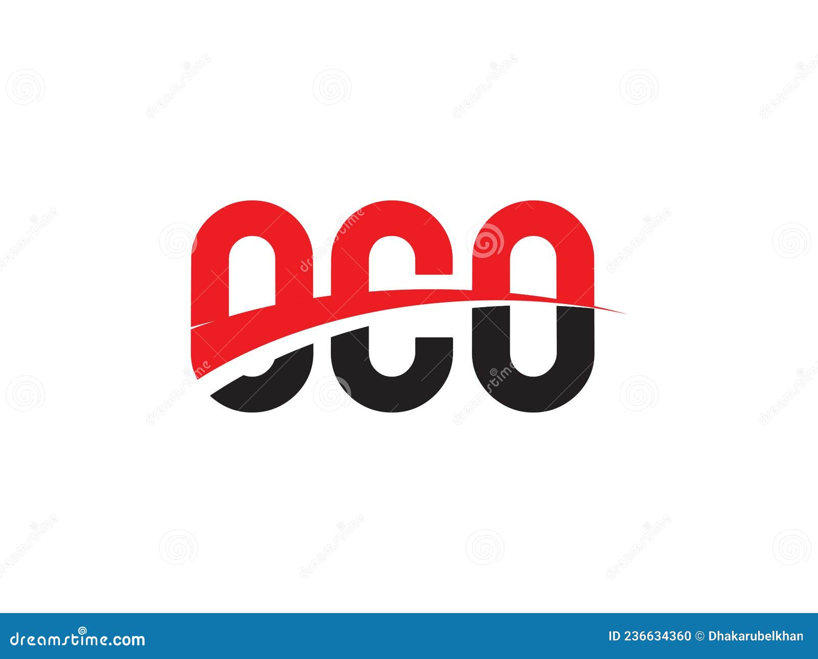 OCO Letter Initial Logo Design Vector Illustration Stock Vector ...