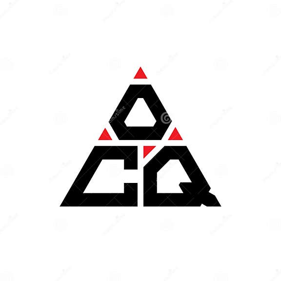OCQ Triangle Letter Logo Design with Triangle Shape. OCQ Triangle Logo ...
