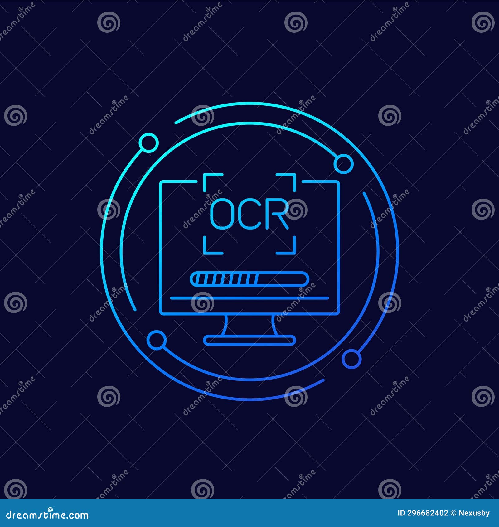 OCR Icon, Optical Character Recognition Stock Illustration ... OCR Icon, Optical Character Recognition Stock Illustration ...
