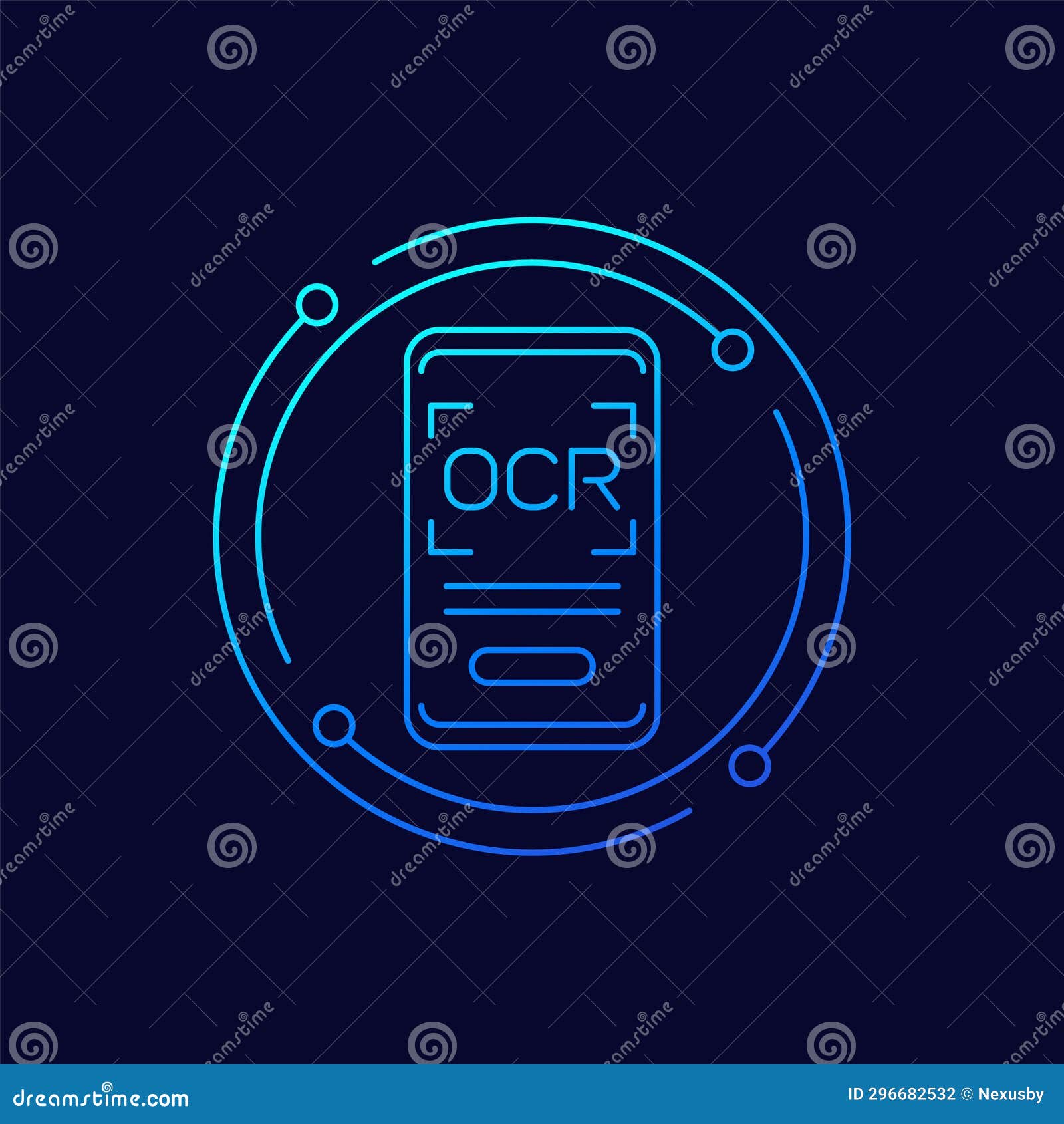 OCR, Optical Character Recognition Line Icon Stock Illustration ... OCR, Optical Character Recognition Line Icon Stock Illustration ...