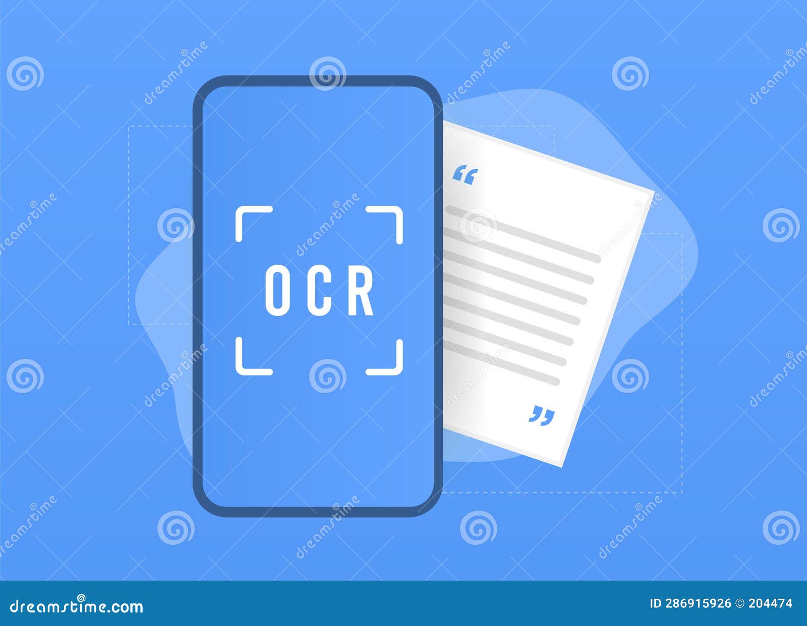 Ocr Optical Character Recognition Or Reader Illustration Stock Illustration Illustration Of
