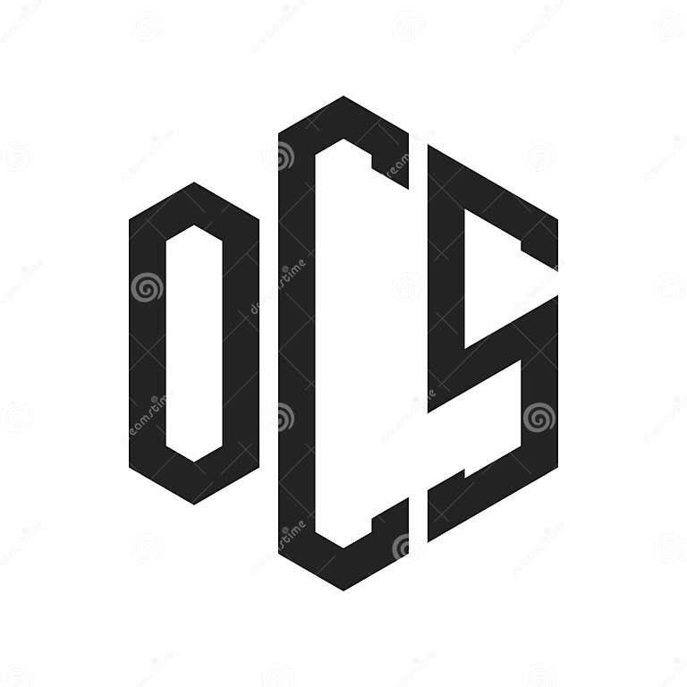OCS Logo Design. Initial Letter OCS Monogram Logo Using Hexagon Shape ...