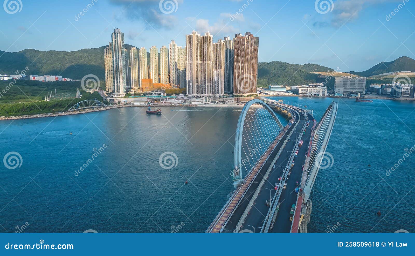 5 Oct 2022 Cross Harbor Bridge Under Construction, Tseung Kwan O ...