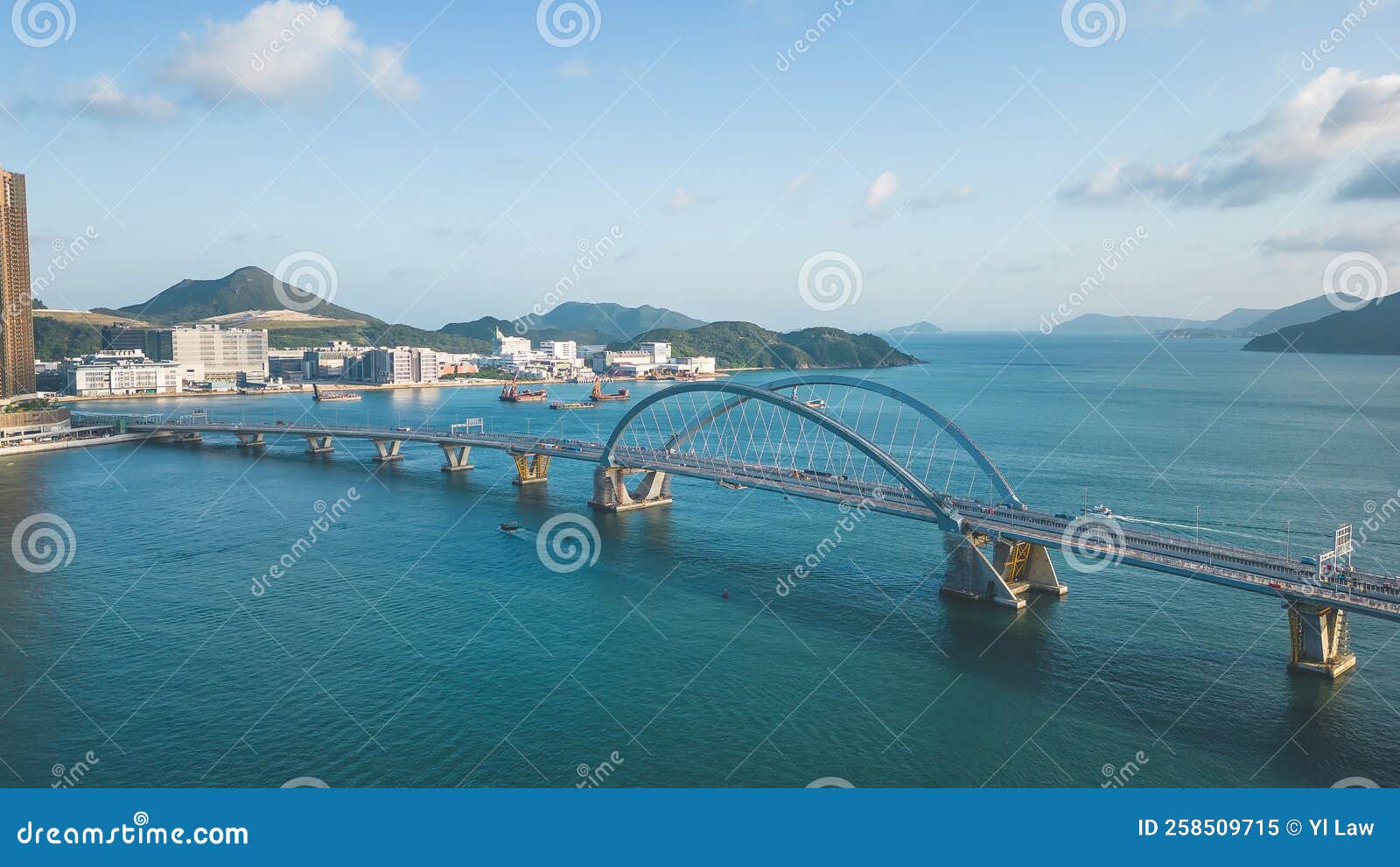 5 Oct 2022 Cross Harbor Bridge Under Construction, Tseung Kwan O ...