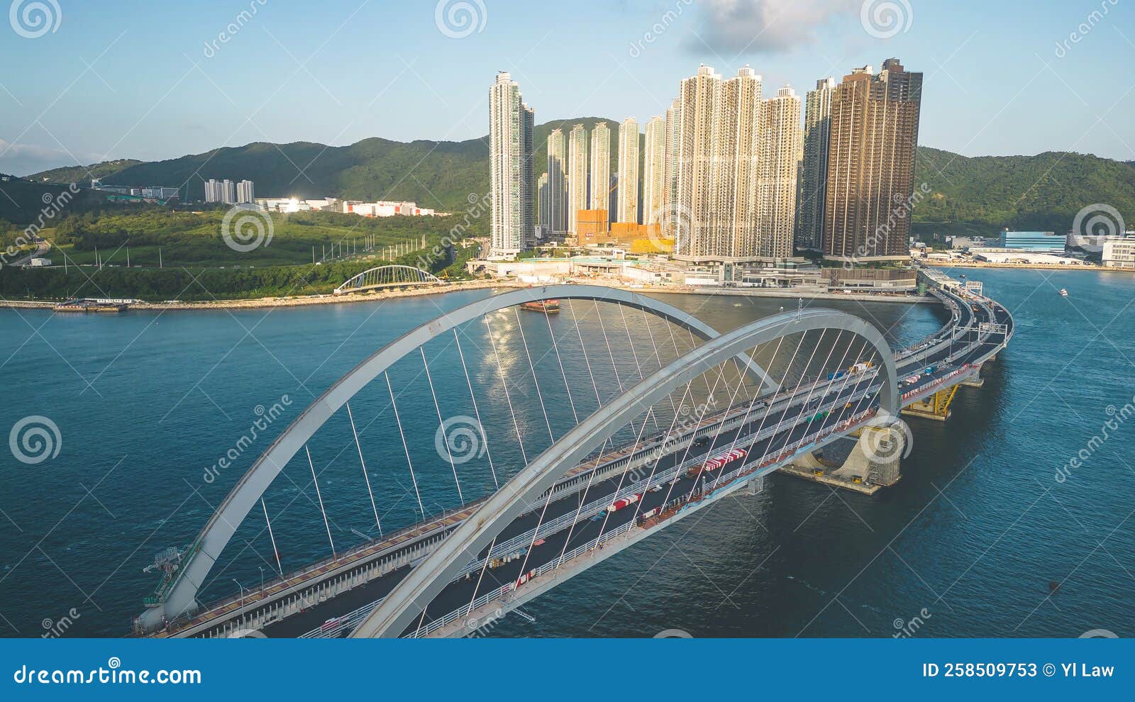 5 Oct 2022 Cross Harbor Bridge Under Construction, Tseung Kwan O ...