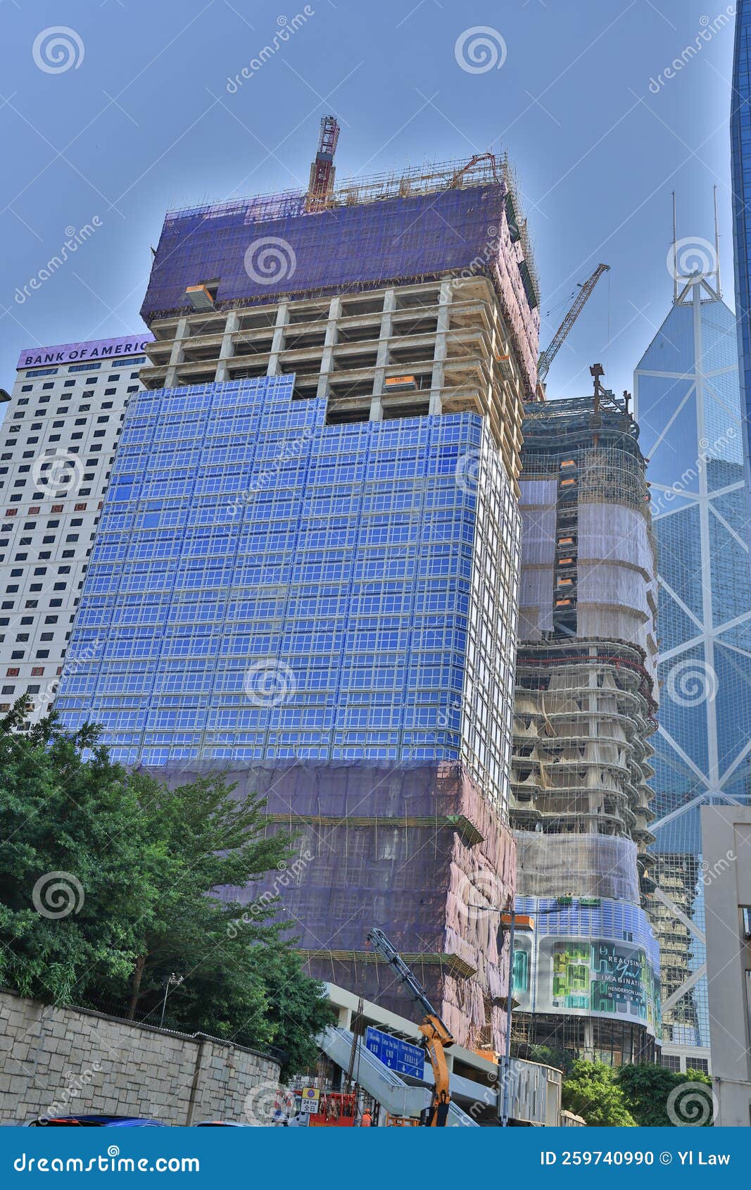 14 Oct 2022 En Construction Du Centre Cheung Kong Ii Hk Image éditorial ...