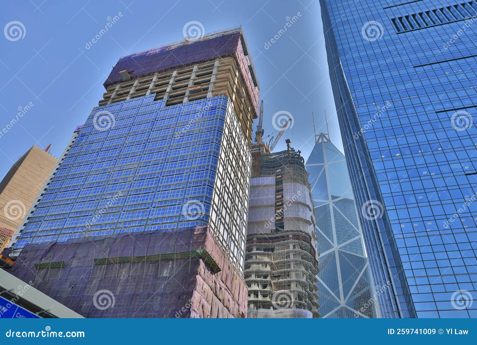 14 Oct 2022 En Construction Du Centre Cheung Kong Ii Hk Image stock ...