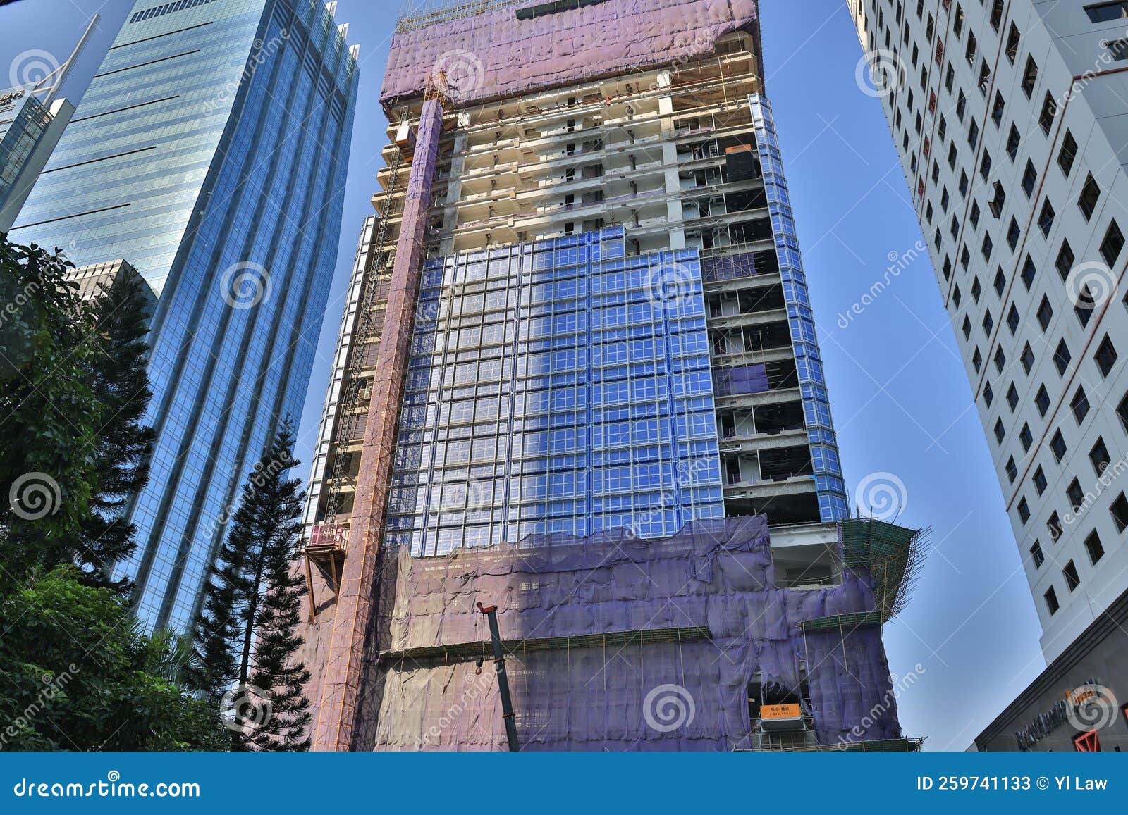 14 Oct 2022 En Construction Du Centre Cheung Kong Ii Hk Photo stock ...