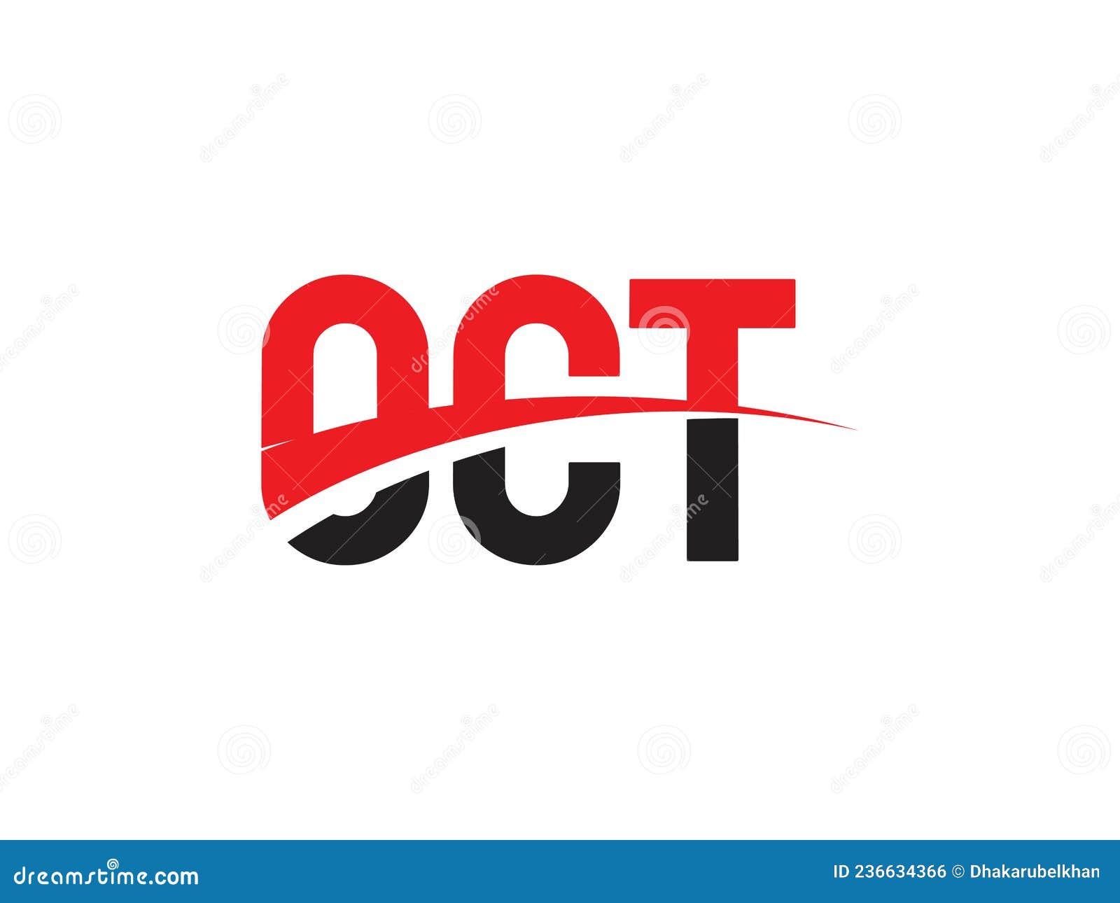 OCT Letter Initial Logo Design Vector Illustration Stock Vector ...
