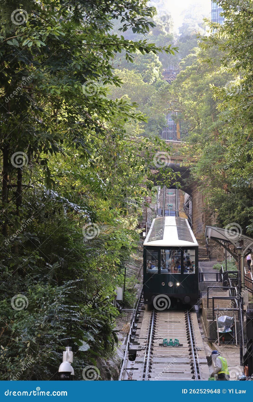 14 Oct 2022 New Peak Tram Pass the Stone Bridge MacDonnell Road ...