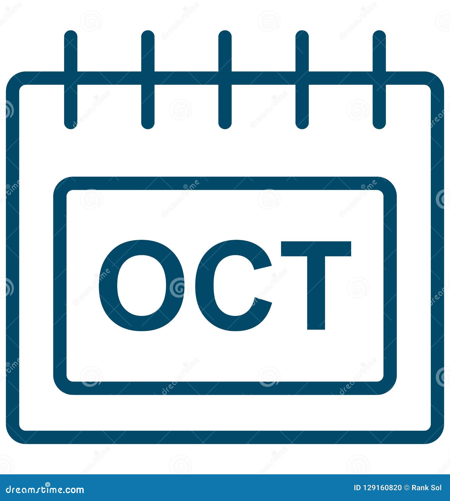 Oct, October Special Event Day Vector Icon that Can Be Easily Modified ...