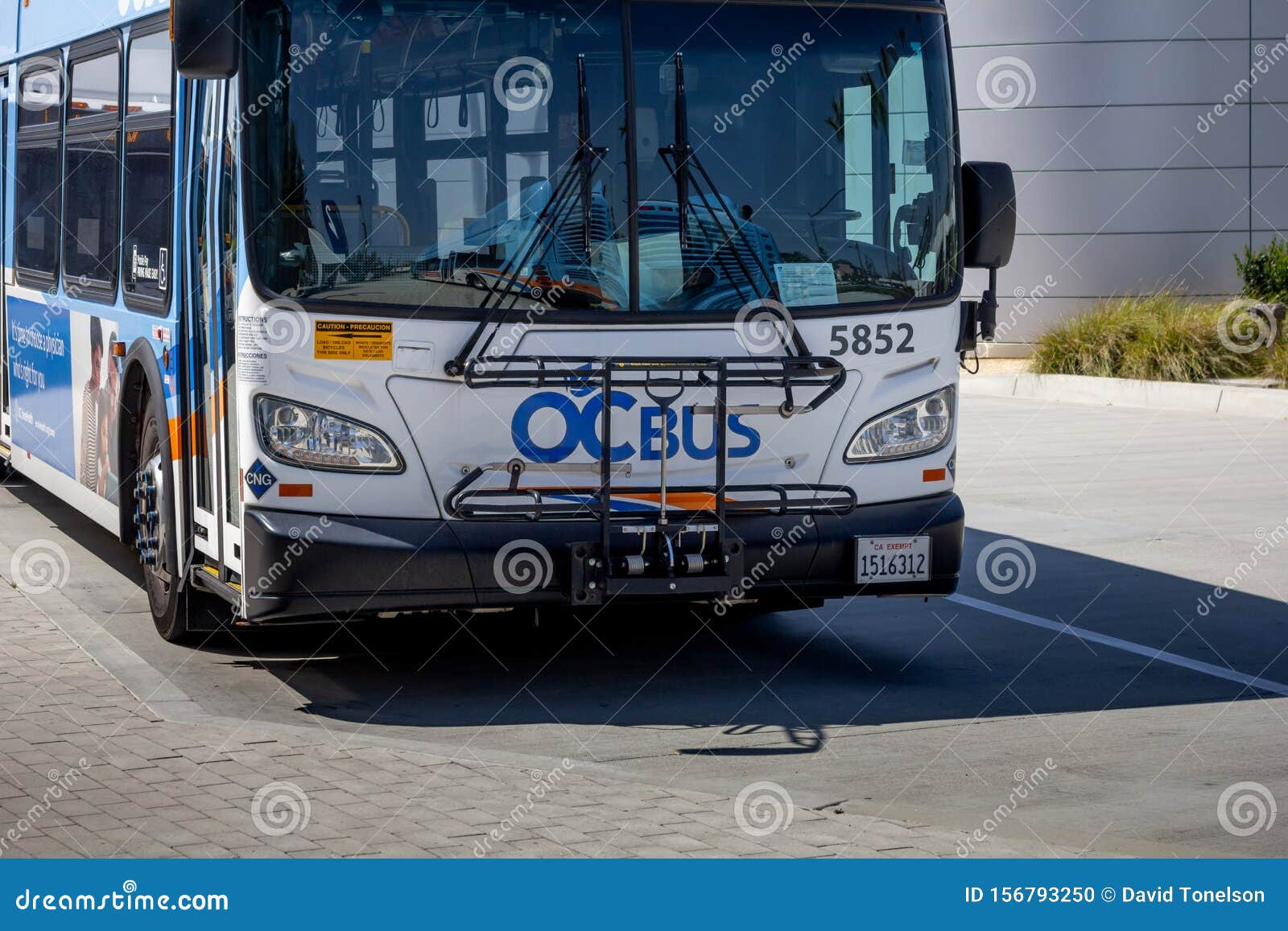 OCTA transit bus editorial image. Image of destination - 156793250