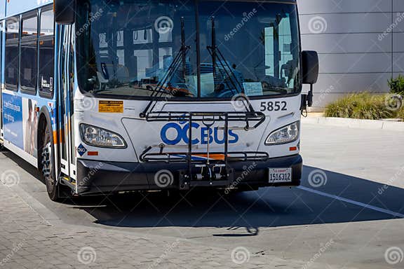 OCTA transit bus editorial image. Image of destination - 156793250