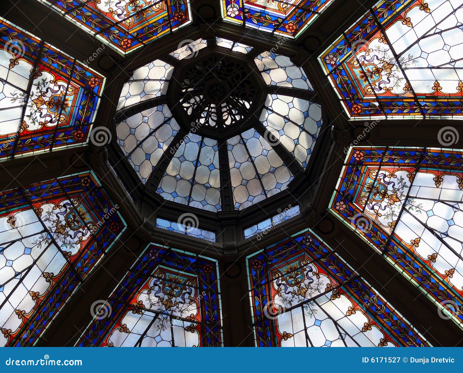 Octagon stock image. Image of glass, octagon, interior - 6171527