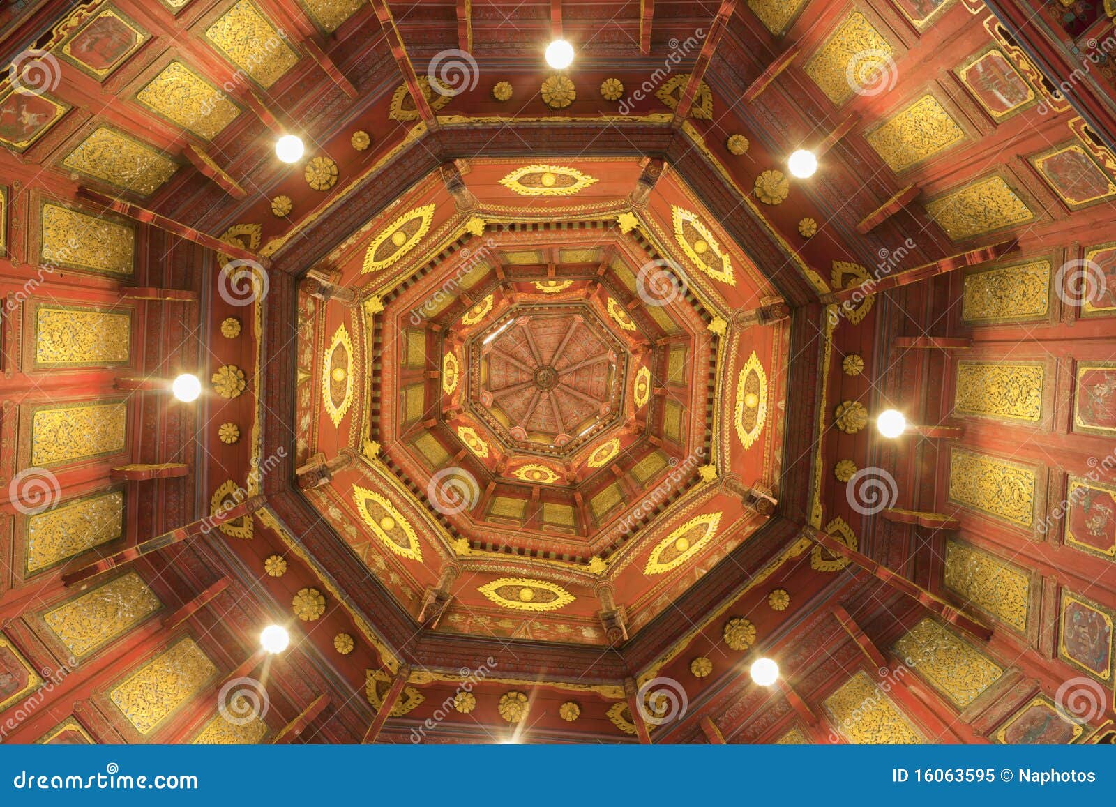 Octagon ceiling stock image. Image of structure, architecture - 16063595