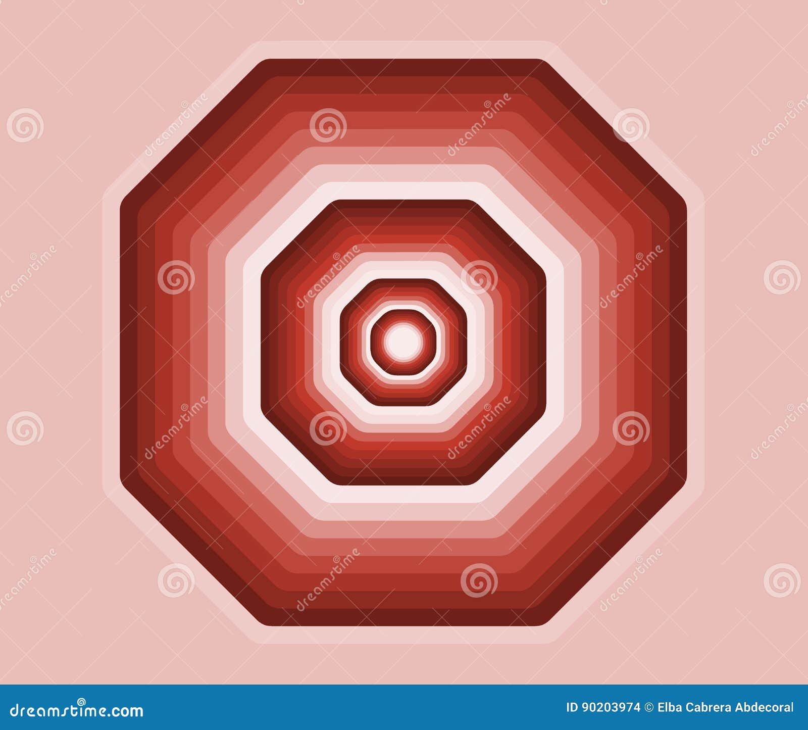 Octagon of colors stock illustration. Illustration of figure - 90203974