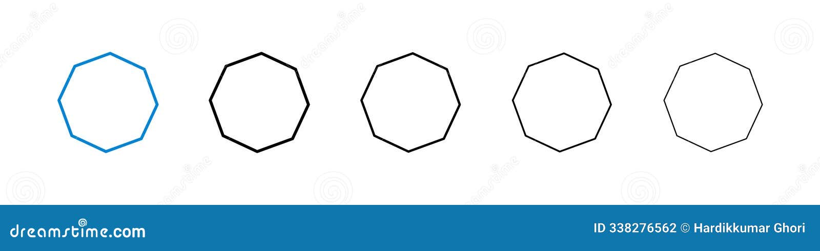 Octagon Icon. Elements Of Geometric Figure Icon For Concept And Web ...