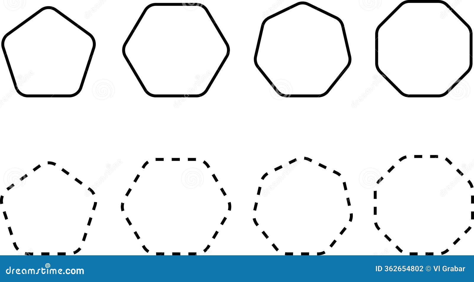 Octagon Icon. Vector Geometry Geometry Pentagonal, Hexagonal, Octagonal ...