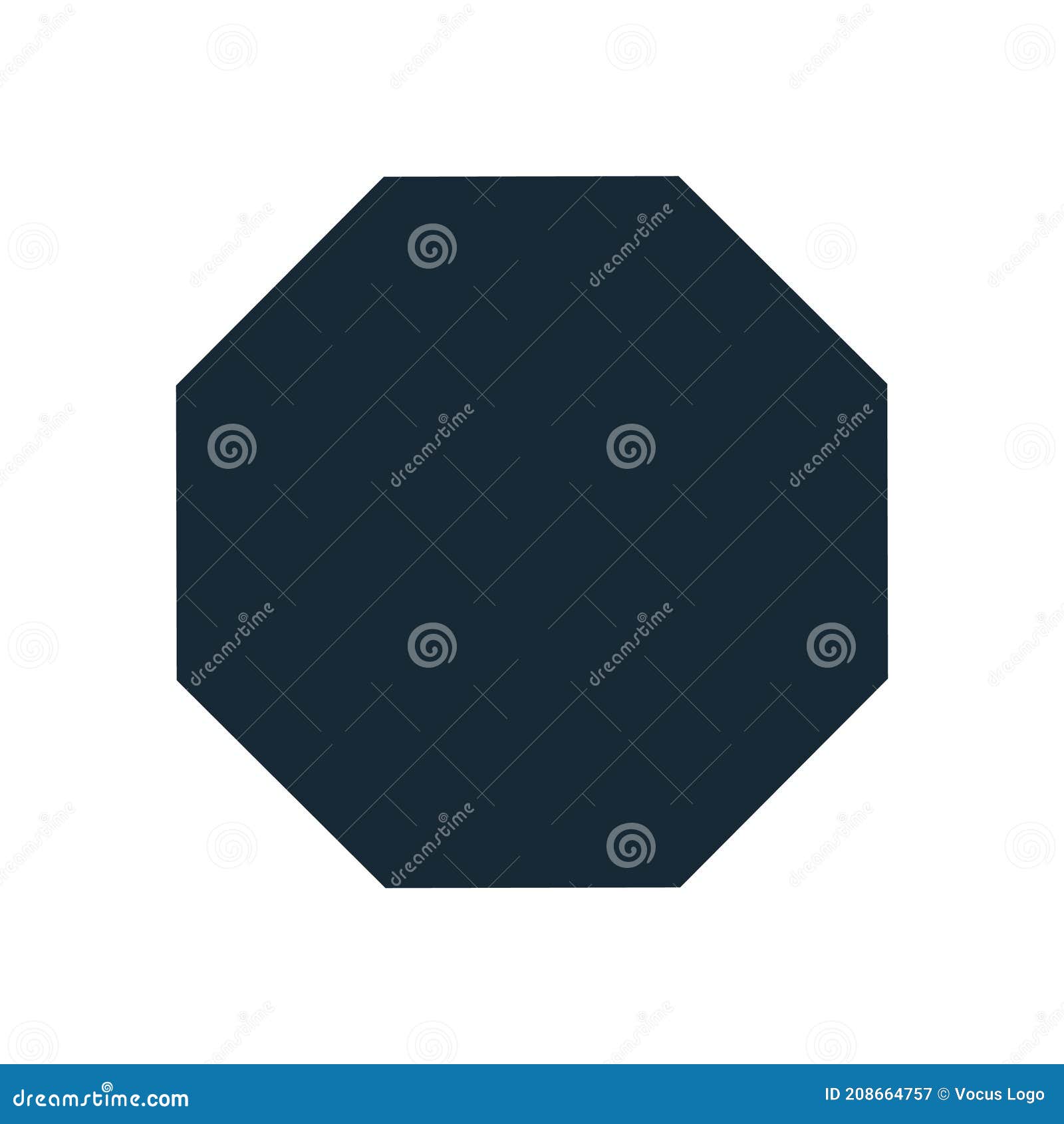 Octagon Icon Vector Logo Template Editorial Photography - Illustration ...