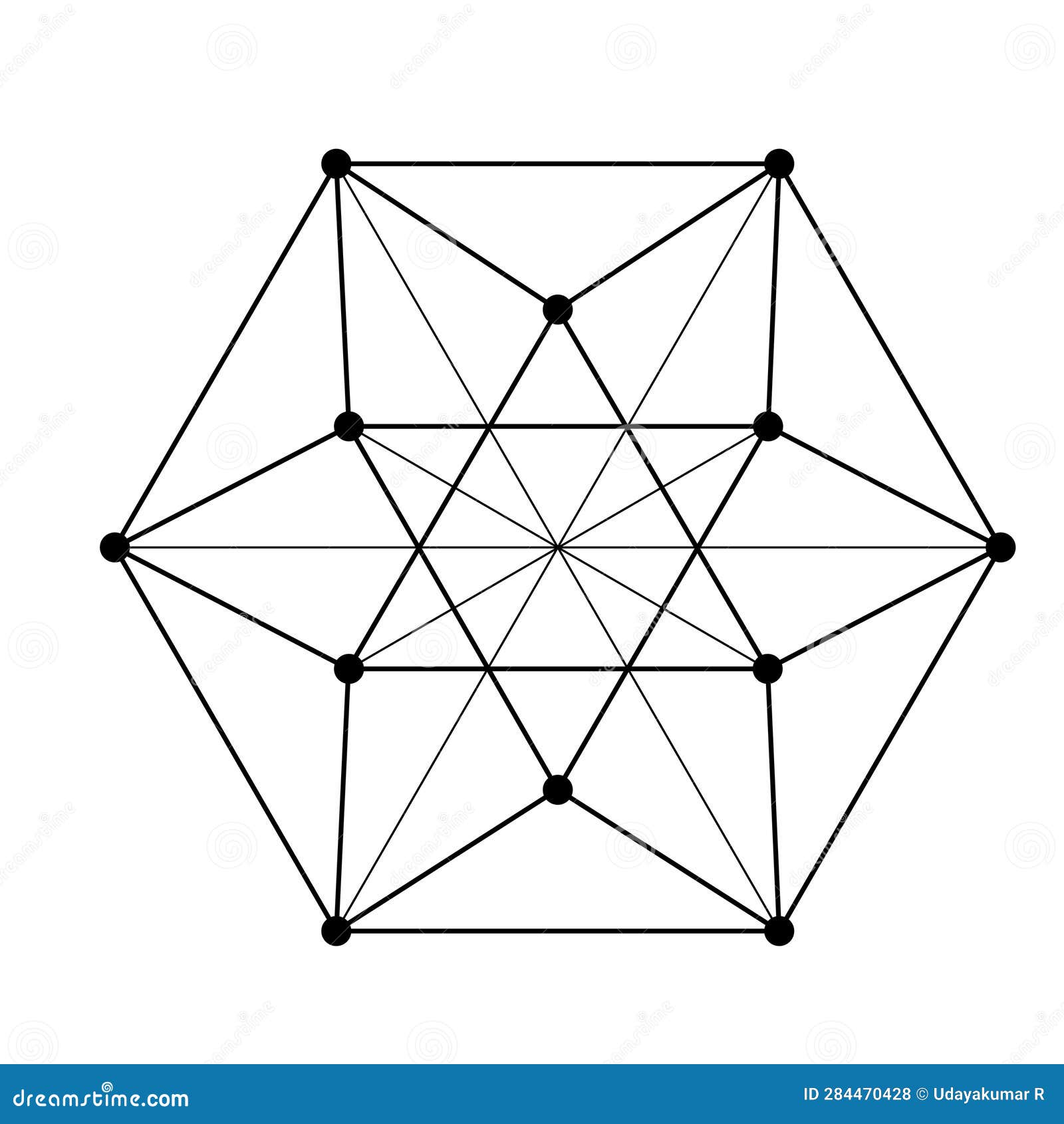Octagon Star Graph. Scared Geometry Vector Design Elements Stock Vector ...