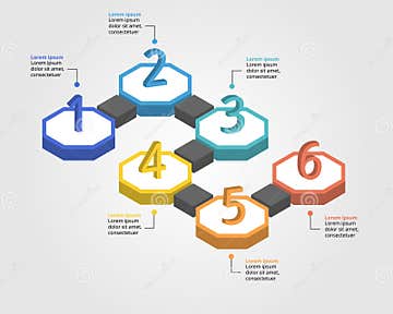 Octagon Step Timeline Template for Infographic for Presentation for 6 ...