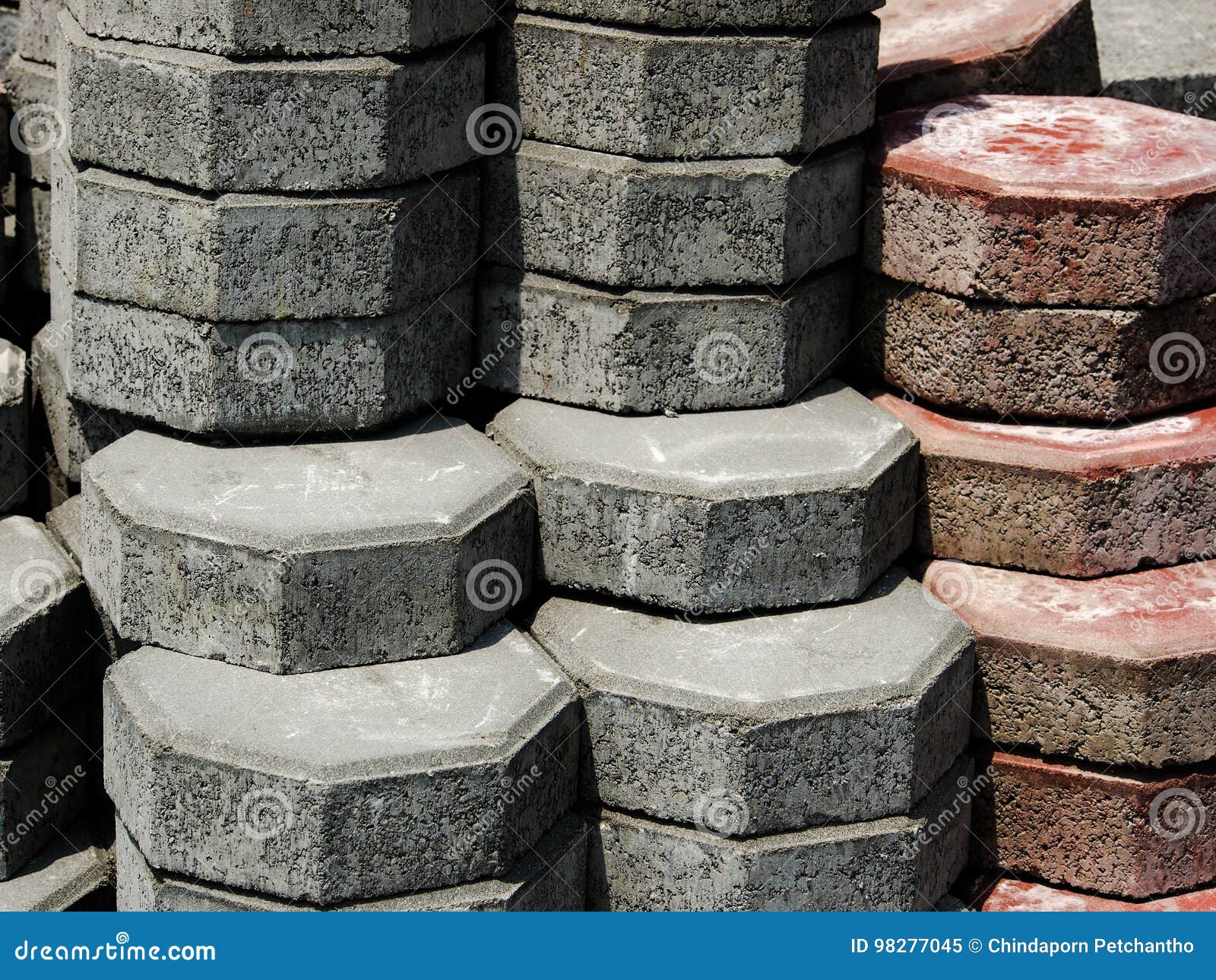 Octagonal Brick And Square Background And Texture Royalty-Free Stock ...