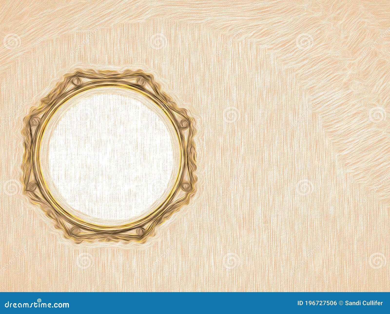 Octagonal Frame Abstracted on Textured Background Stock Illustration ...