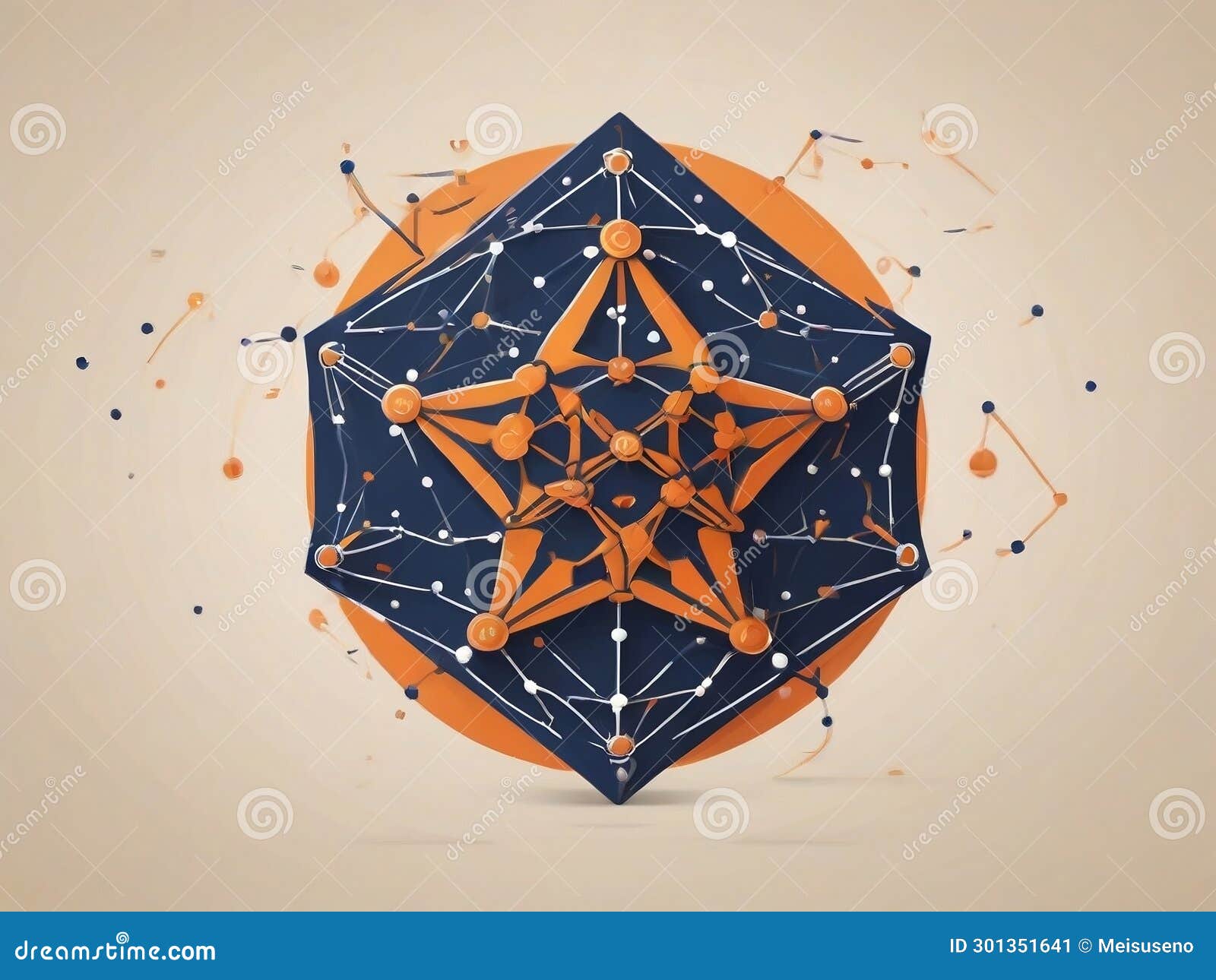 Octagonal Logo With Negative Space Auction Hammer Cartoon Vector ...