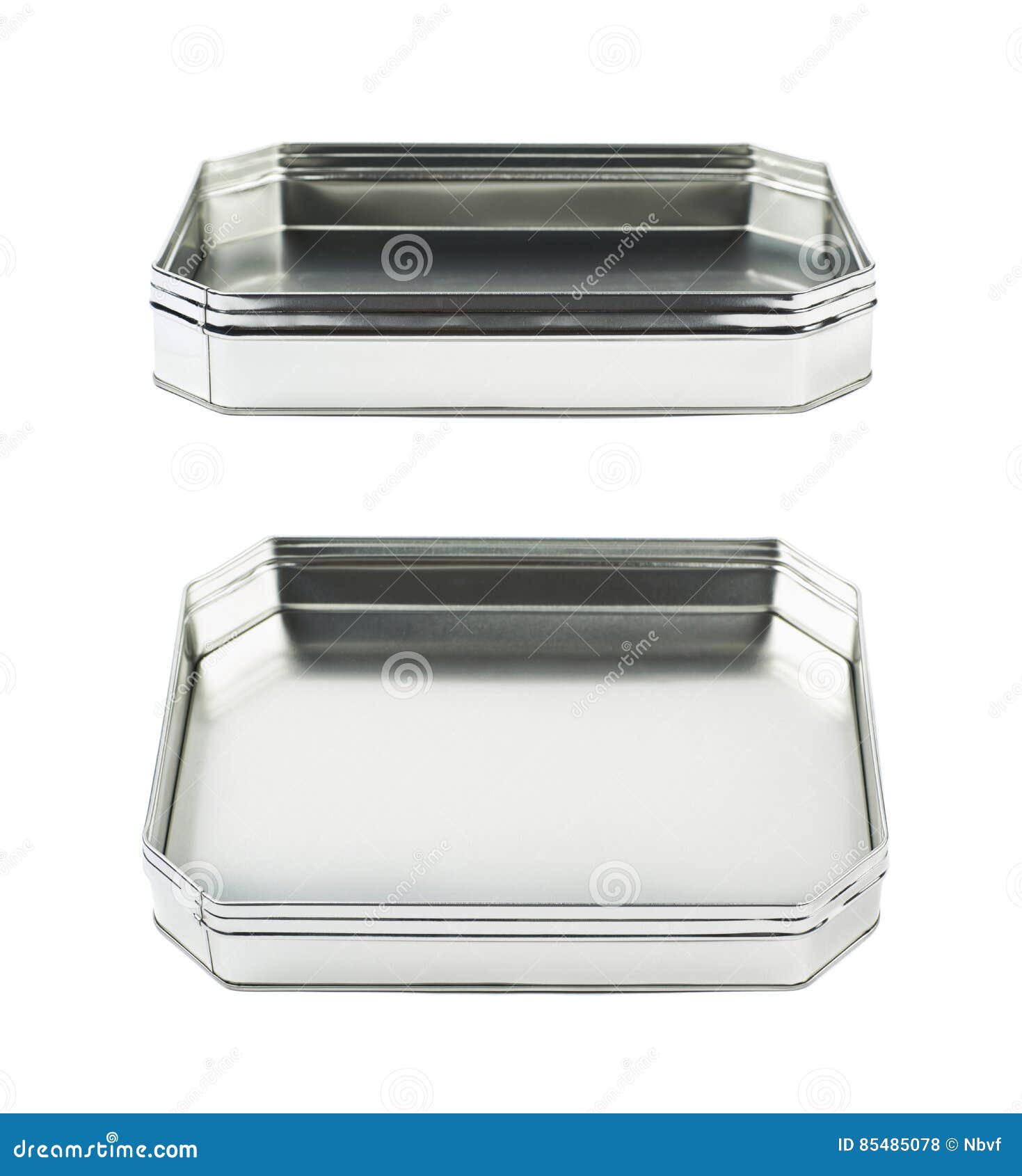 Octagonal Metal Box Isolated Stock Photo - Image of single, aluminum ...