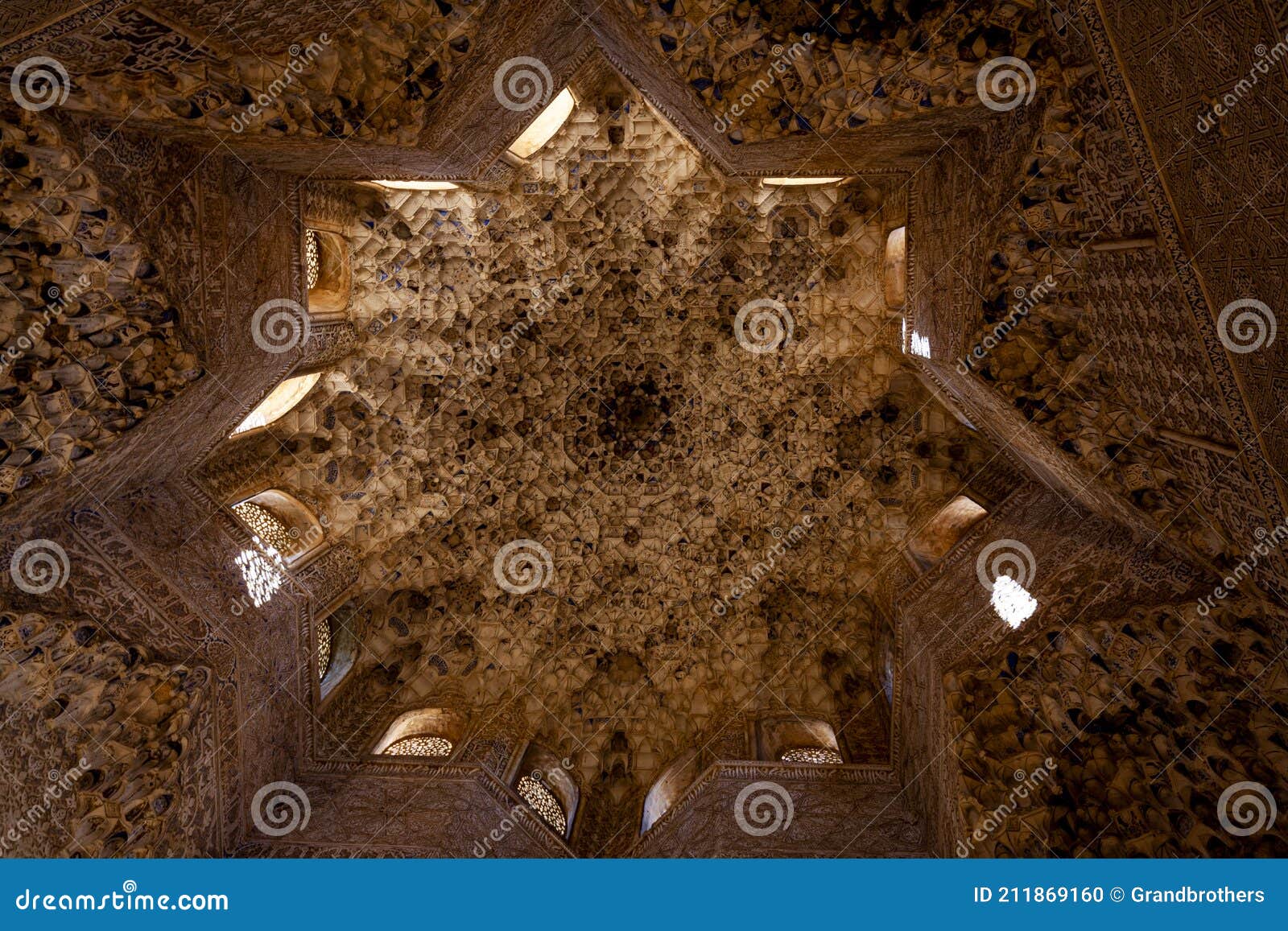 Octagonal 8 Point Star Shaped Ceiling with Arched Dormer Windows ...