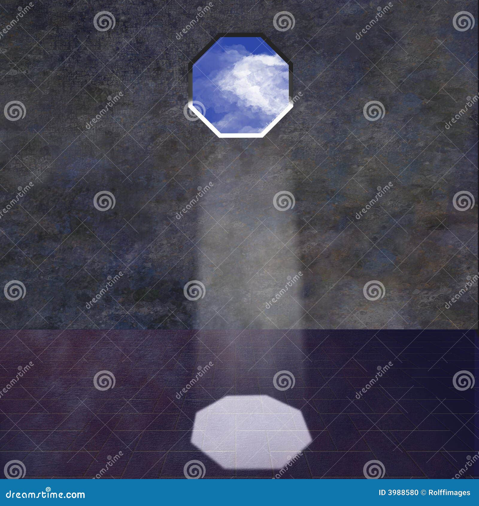 Octagonal Window stock illustration. Illustration of render - 3988580