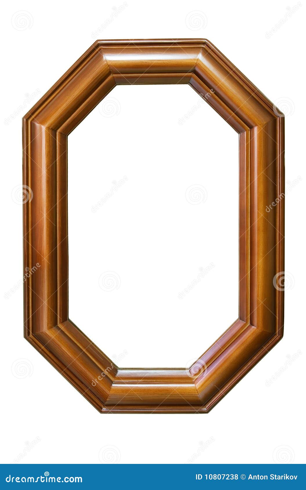 Octagonal wooden frame stock photo. Image of design, texture - 10807238