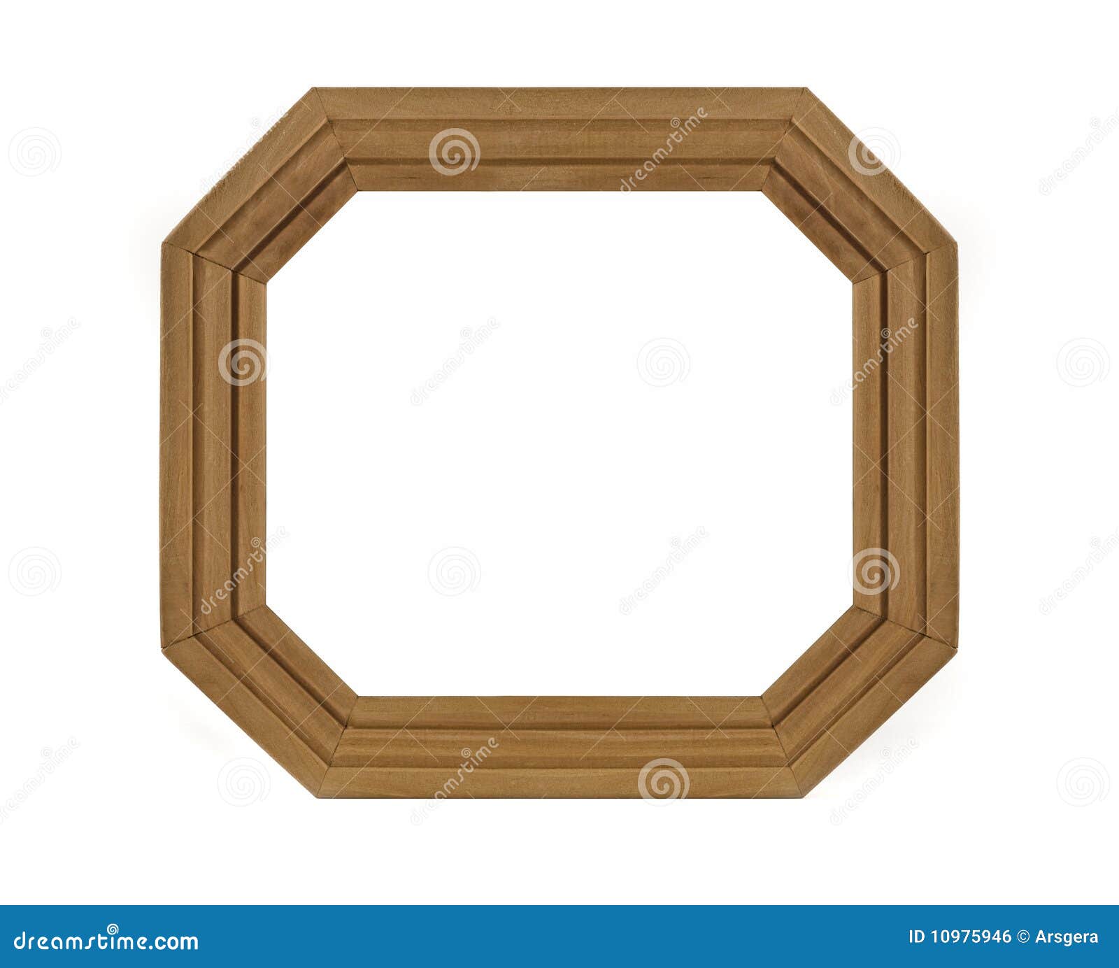 Octagonal Wooden Frame For Picture Stock Photo - Image of backgrounds ...