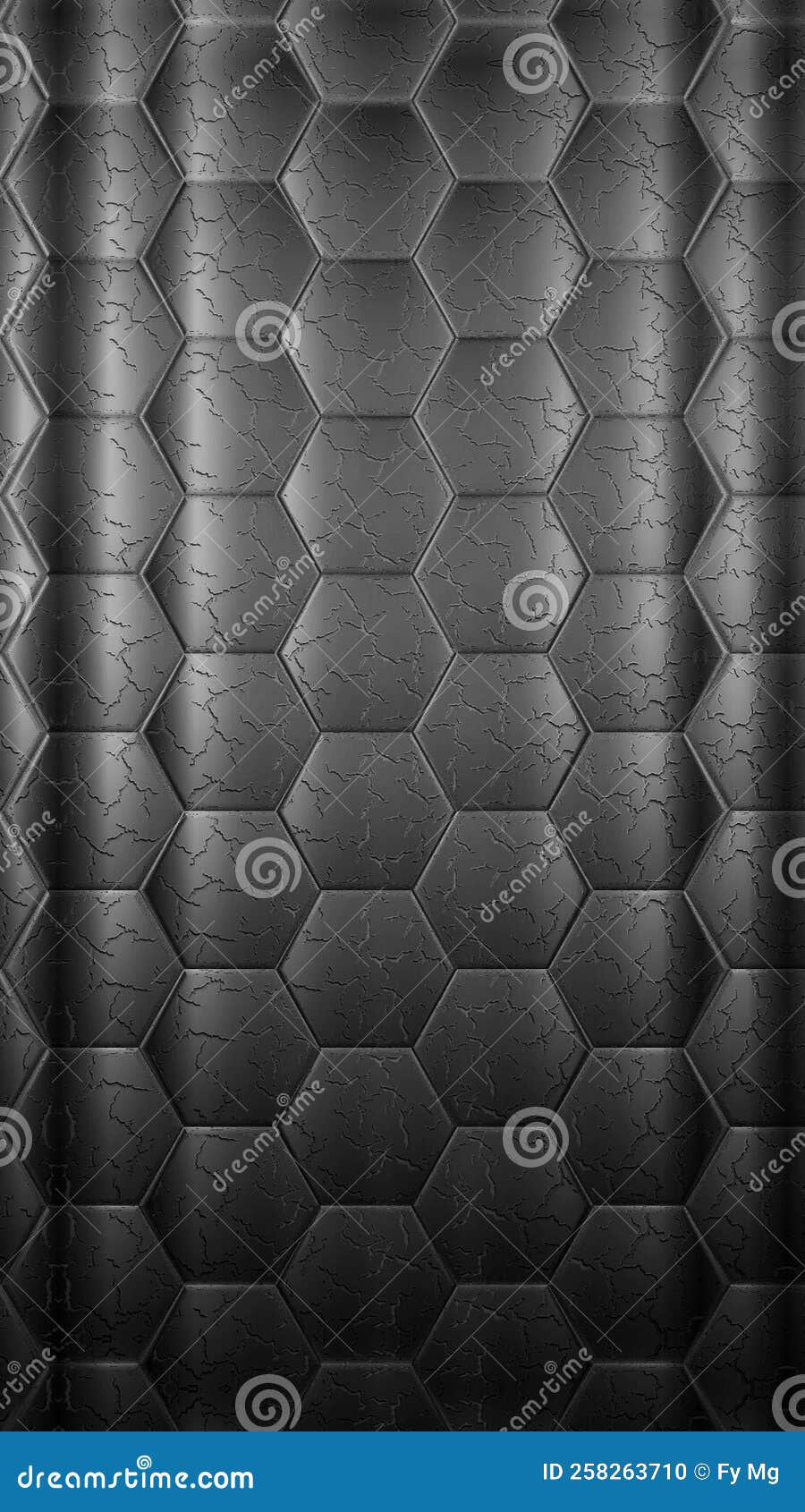 Octagons Black Background With Cracks, Cracked Texture, Metal, Black ...