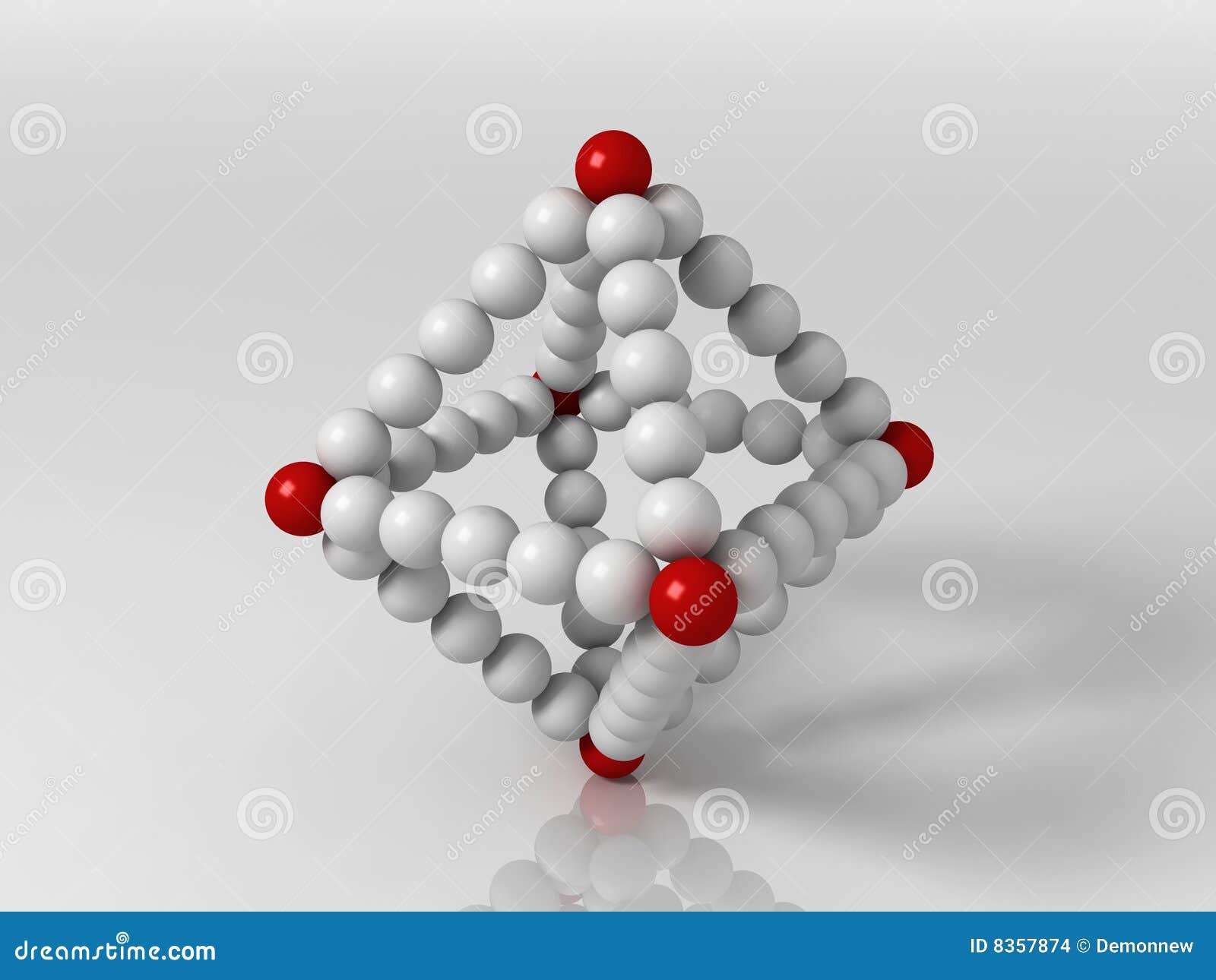 Octahedron stock illustration. Illustration of symmetry - 8357874